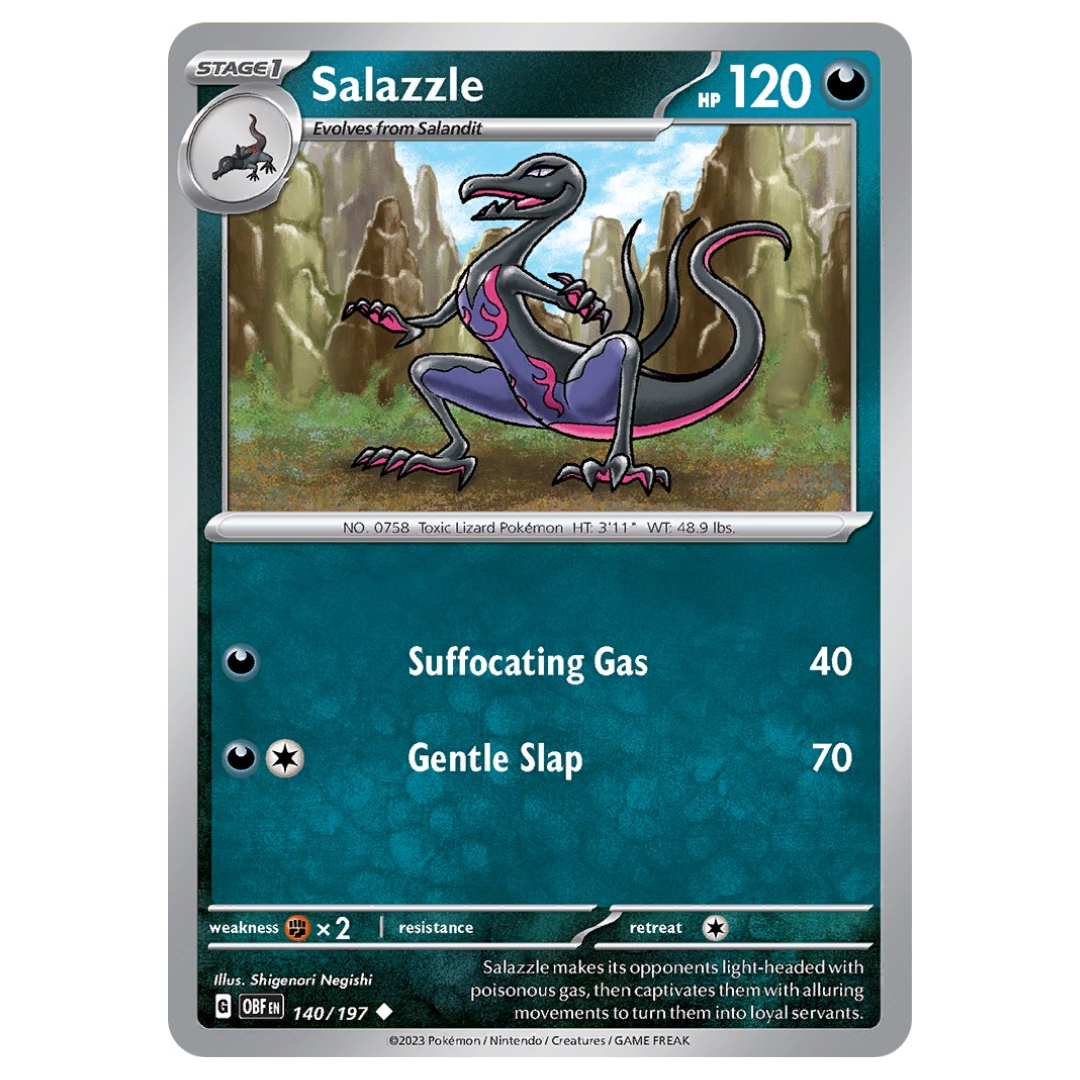 Pokémon Salazzle - 140/197 - Obsidian Flames Singles – POKEJOTTA