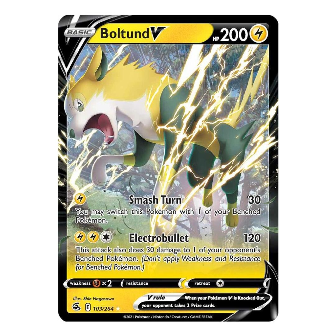 Boltund V - 103/264 - Cartas Pokémon Fusion Strike – POKEJOTTA