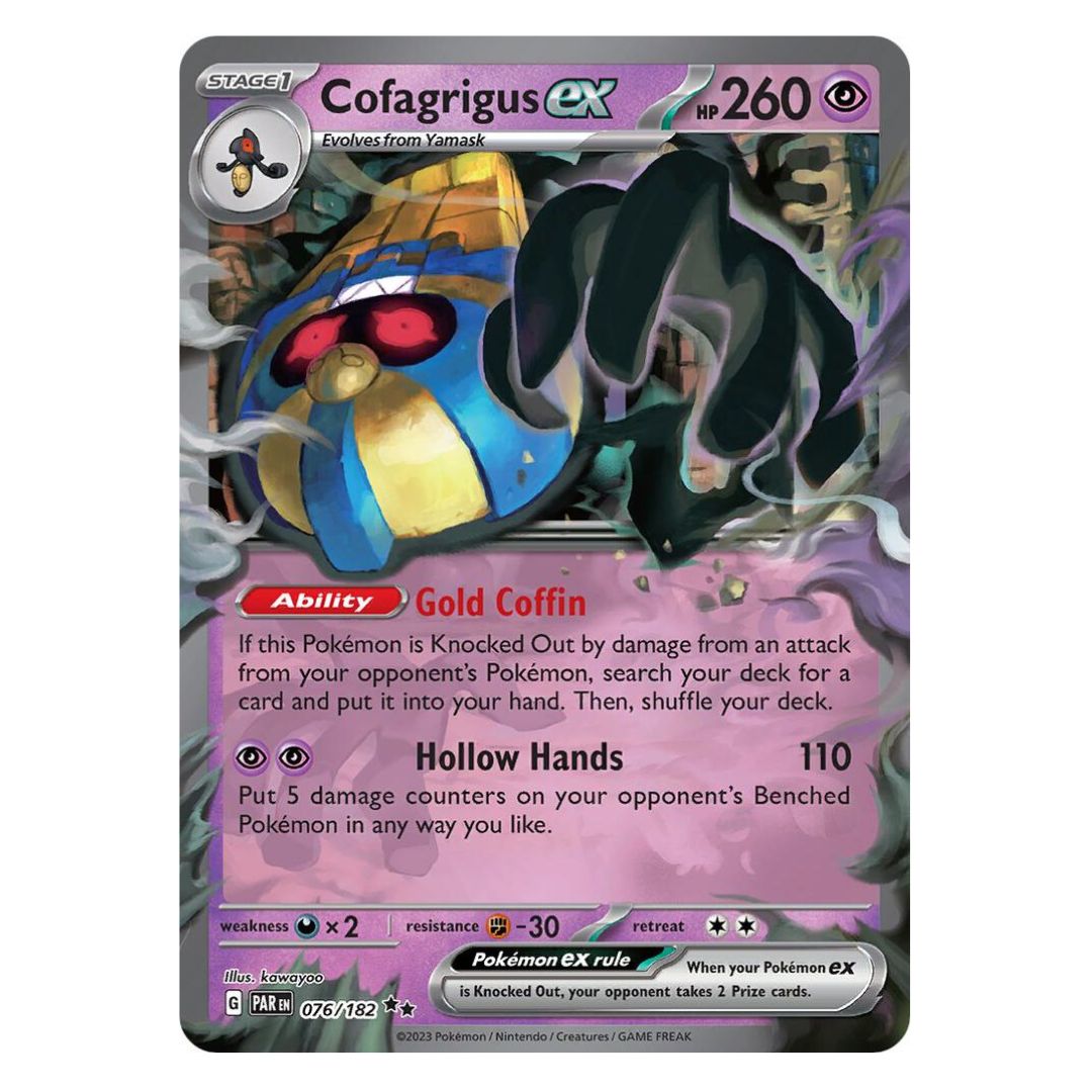 Cofagrigus ex - 076/182 - Cartas Pokémon Paradox Rift – POKEJOTTA